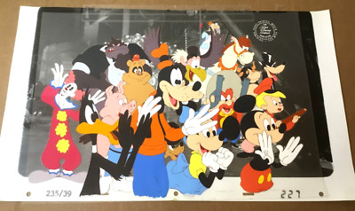 Roger Rabbit (1988) Production cel Disney Mickey Mouse Goofy Yosemite ...