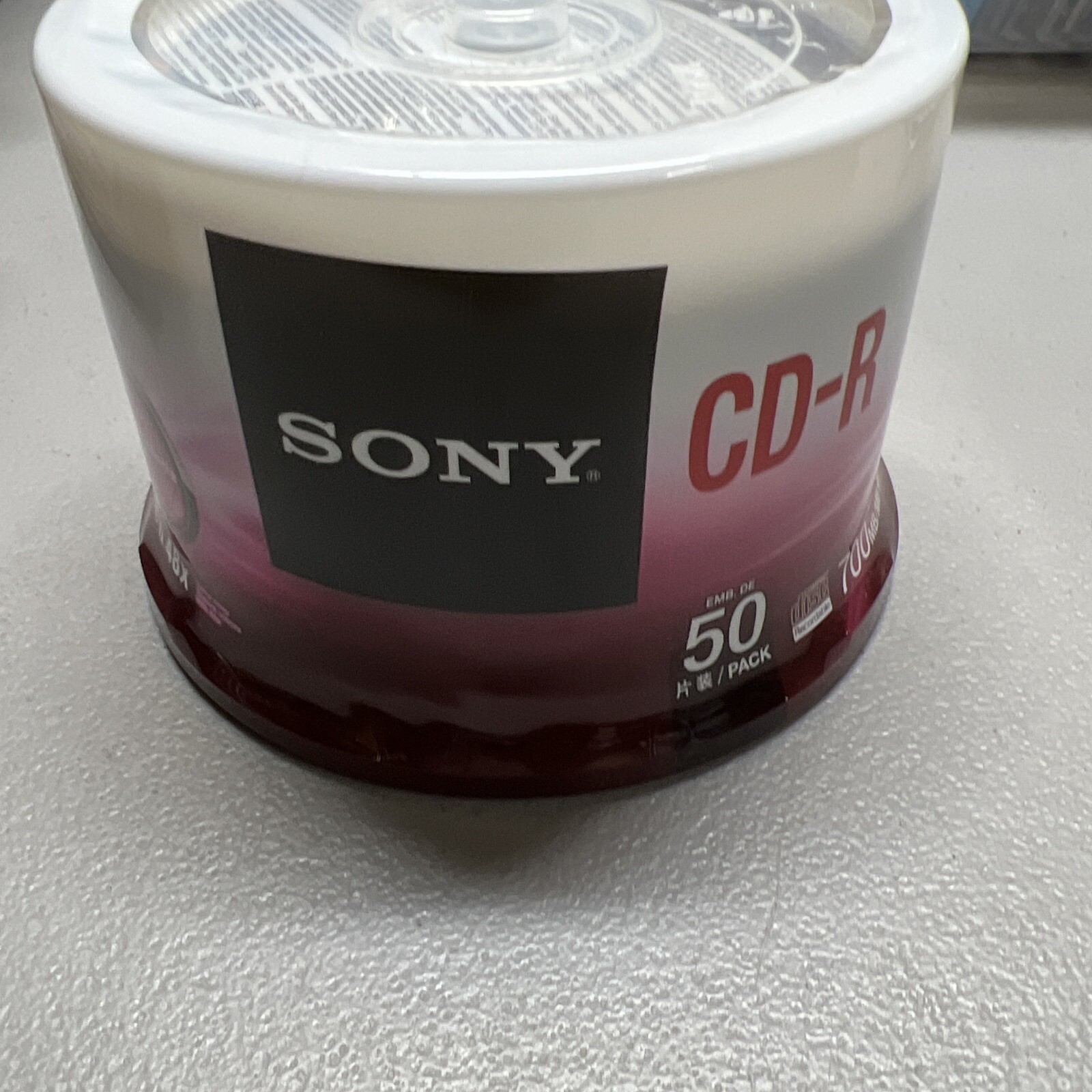 50 Sony 48x Blank Logo 700mb 80 Min Cd-r Disc for sale online | eBay