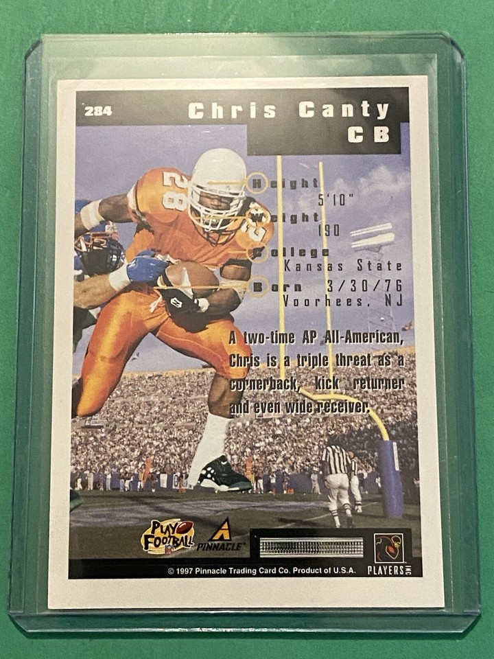 1997 Score - Draft Class #284 Chris Canty (RC) New England Patriots | eBay