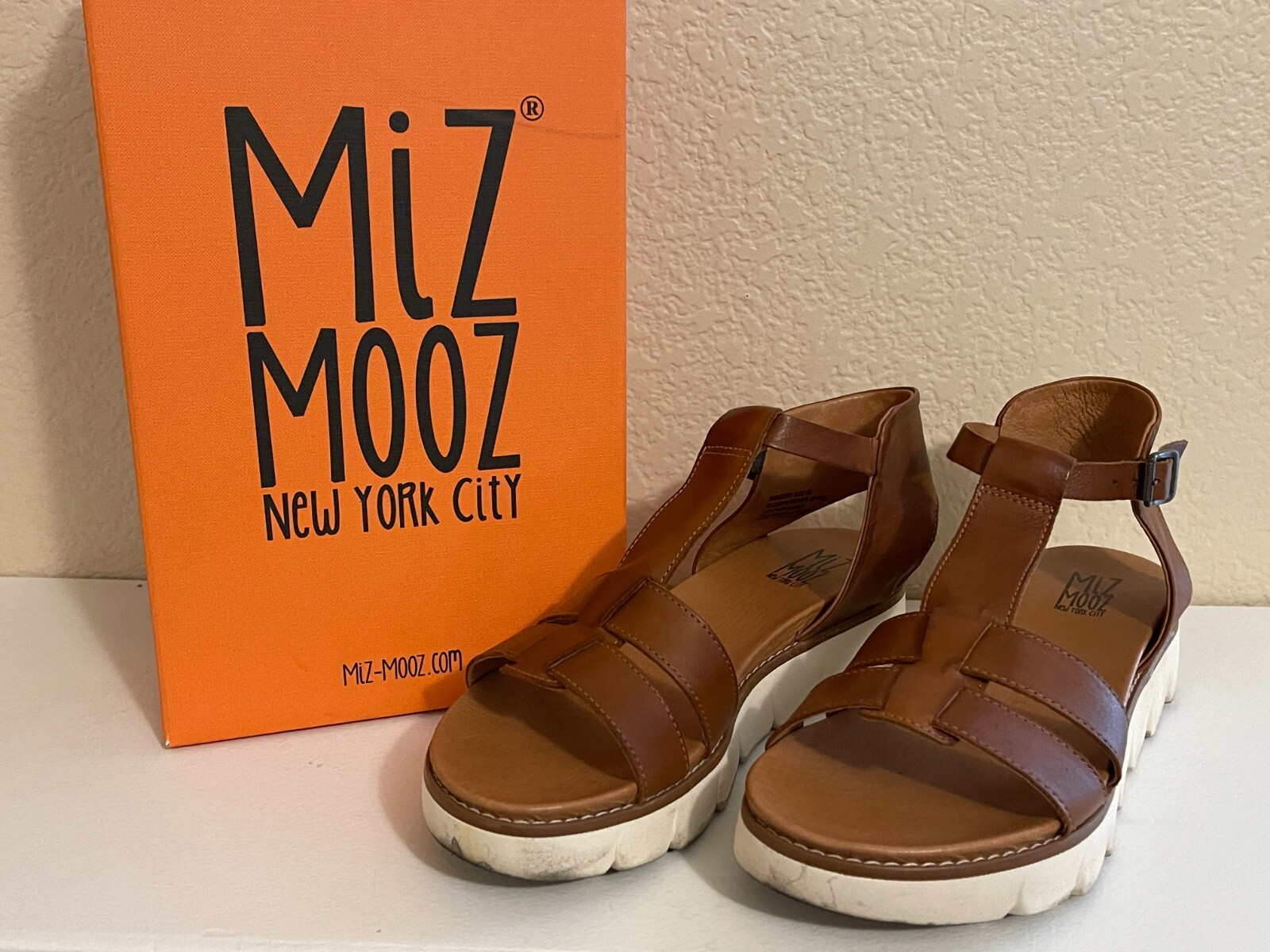 Miz Mooz Leather Sport Sandals Margery Brandy Size 9 EU 40 | eBay