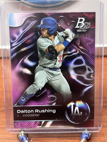 Dalton Rushing 2023 Bowman Platinum Pink Foil #TOP-32 Dodgers198/199 | eBay