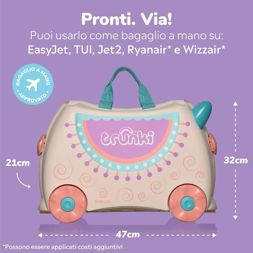 Trunki Valigia Cavalcabile per Bambini – Trolley Bambini Bagaglio a ...