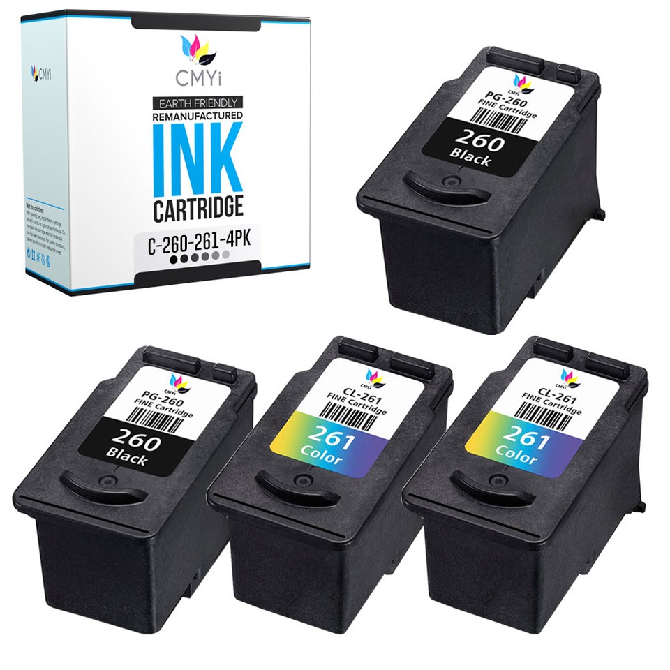 PG-260 CL-261 Ink Cartridges Lot for Canon 260 261 Combo Pack Fits ...