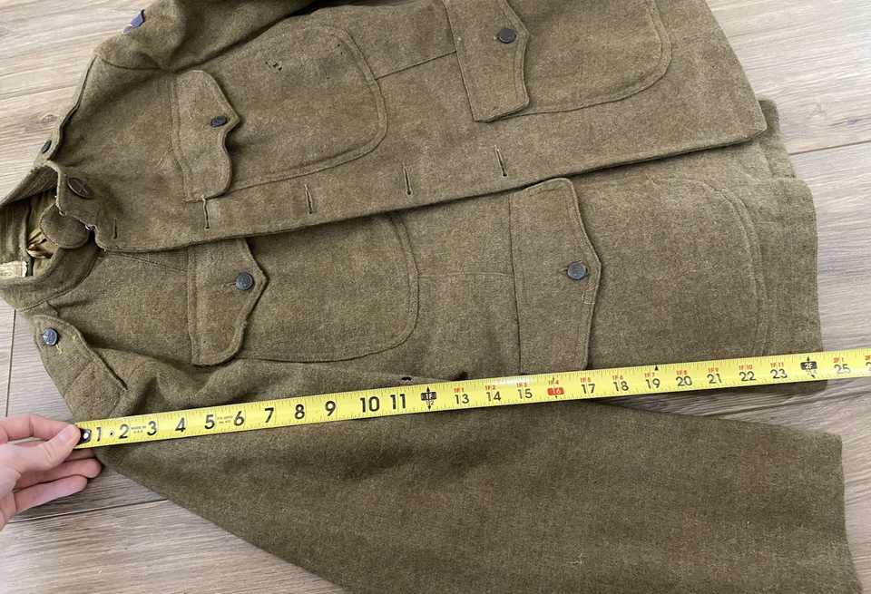 WWI WW1 US AEF M1917 Uniform Tunic! 40th "Sunshine" Division! | eBay