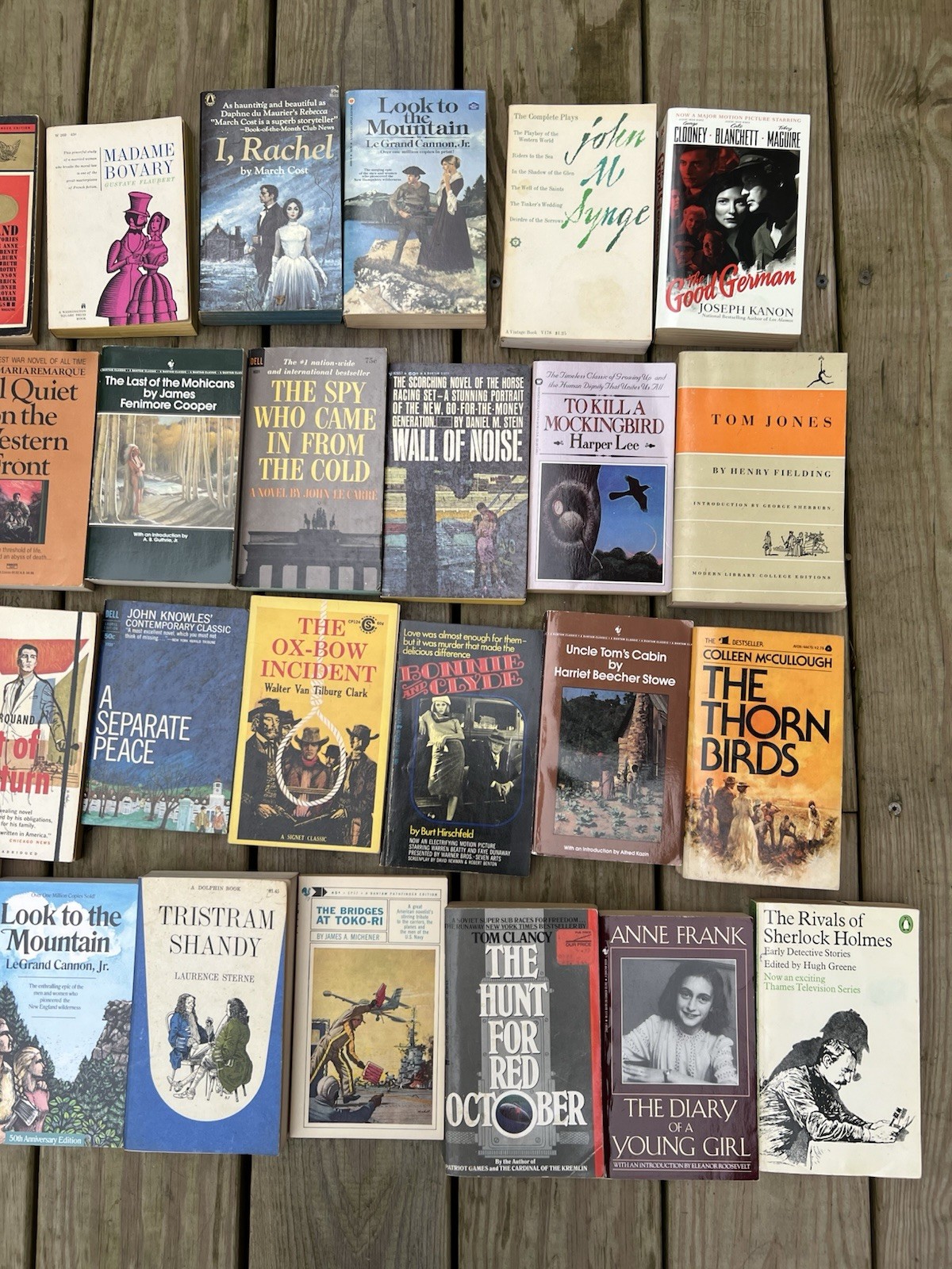 Vintage Paperback Lot of 35 Variety of Famous Authors Classics Fiction ...