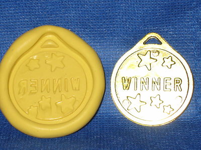 Coin Winner Push Mold Flexible Resin Clay Candy Food Safe Silicone #679 ...