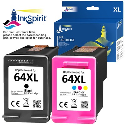 64 XL Ink Cartridges for HP 64XL ENVY 6220 6252 6255 7155 7164 7855 ...