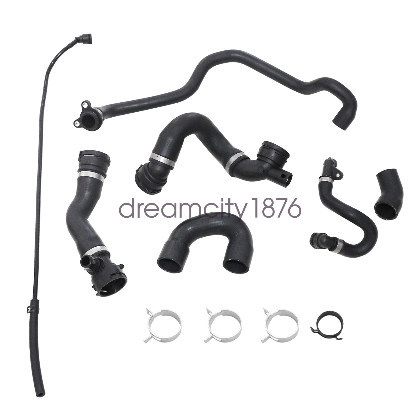 Fits BMW E90 128i 328i (07-11) N51 Radiator Coolant Water Hose Pipe Kit ...