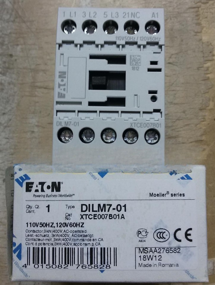 1PC NEW EATON MOELLER DILM7-01(110V50Hz,120V60Hz) Free shipping #A0 | eBay