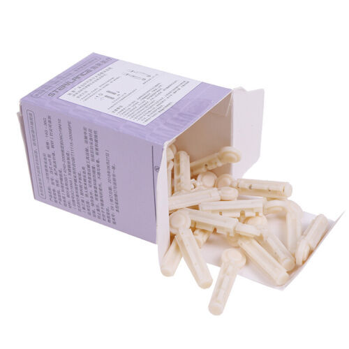 50Pcs Sterile 21G Lancets Single Use Blood Test Testing Kits Glucose ...
