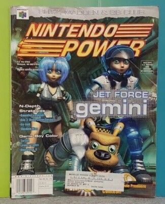 NES SNES N64 Nintendo Power ISSUE Vol 124 MAGAZINE Jet Force Gex Shadow ...