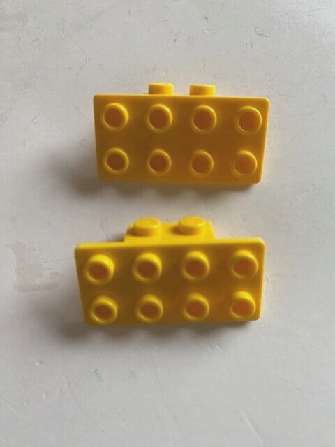 LEGO Parts: 2x4 Bracket Plate, Bumper, Yellow, Part #'s 21731, 93274 ...