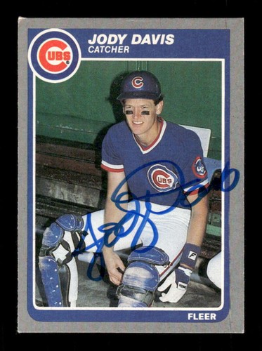 1985 Fleer Chicago Cubs 54 Jody Davis Signed Auto Autograph BXCP38 | eBay