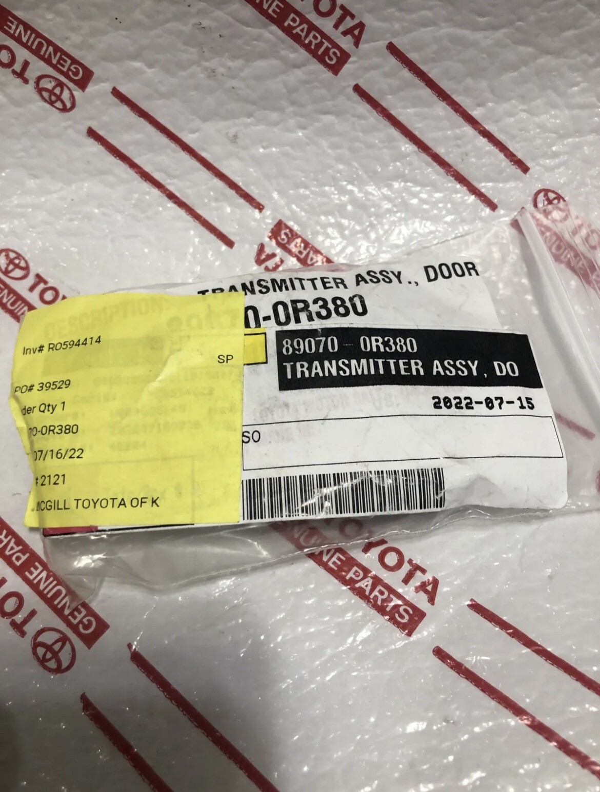 *New Toyota OEM 2020-2022 TOYOTA RAV4 REMOTE KEY FOB GQ4-73T GENUINE ...