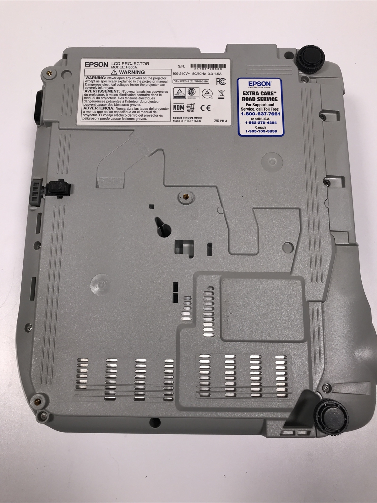 Epson Powerlite 108 3LCD ANSI HDMI Projector 3700 Lumens H860A 3332 ...