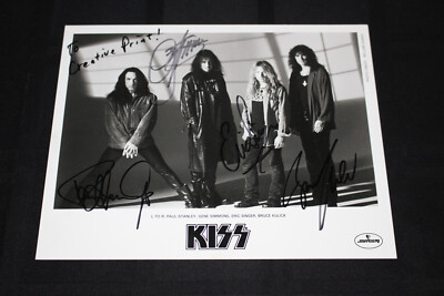 KISS 1995 Hand SIGNED Publicity Photo 100% ORIGINAL Autographs ...