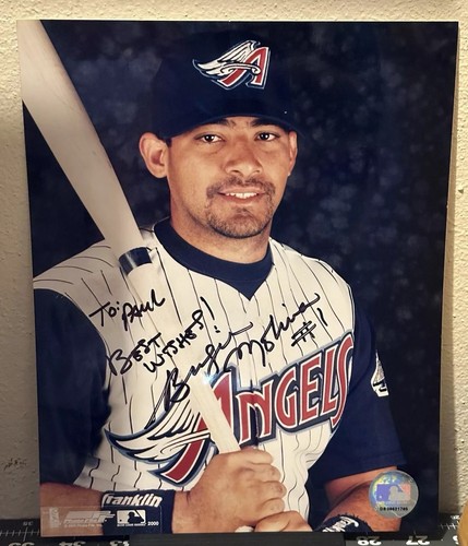 Benjie Molina Signed and Inscribed Glossy 8x10 MLB Anaheim Angels 2001 ...