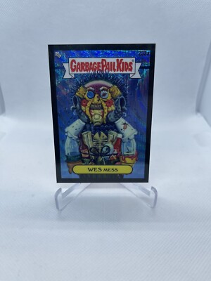 Wes Mess 2023 Topps Garbage Pail Kids S6 Chrome Black Wave Refractor ...