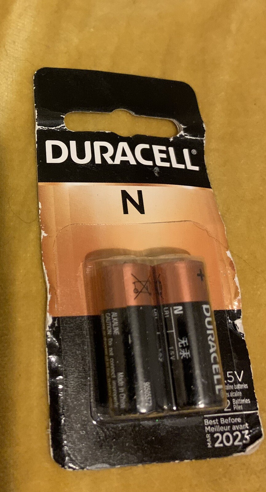 Duracell 1.5V N-cell Alkaline Battery, MN9100B2PK (2 Batteries) New ...