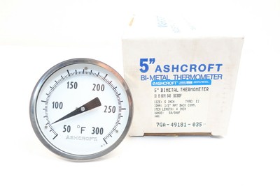 Gauges - Ashcroft Temperature Gauge 4In Dial Probes