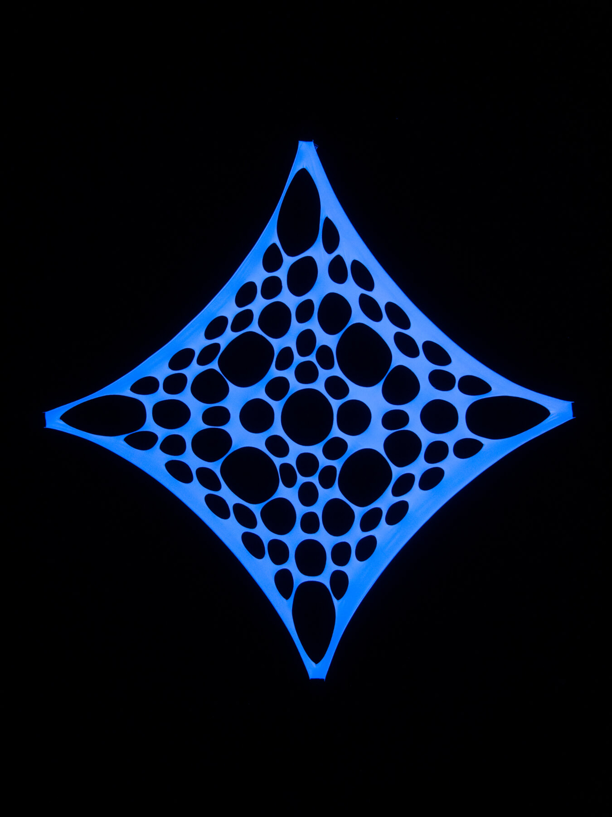 PSYWORK Schwarzlicht Segel Spandex Psy Suzy Square, 1x1m Partydeko UV ...