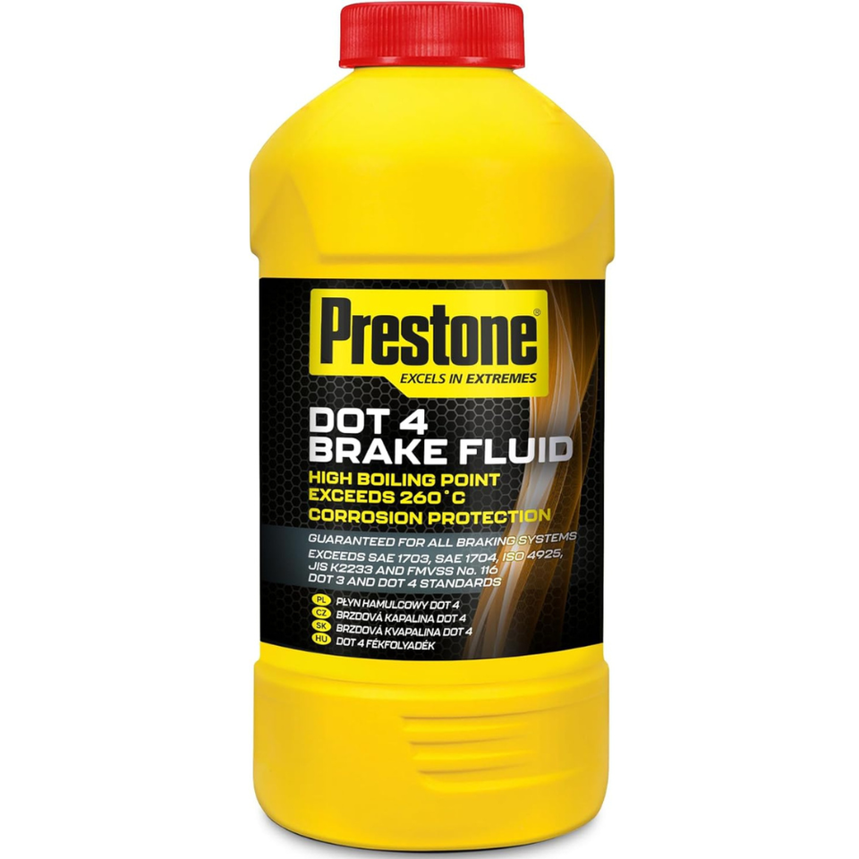 Prestone Brake Fluid, DOT 4 Brake Fluid For Maximum Performance ...
