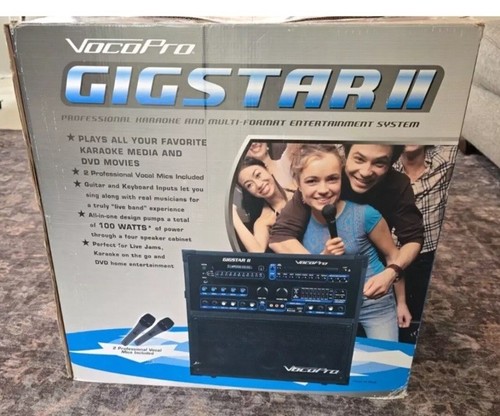 VocoPro Gig Star II Portable Professional Karaoke Machine Multi Format ...