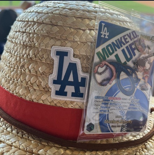 ONE PIECE X DODGERS COLLAB HAT & PROMO CARD MONKEY D. LUFFY 07/03/25 | eBay