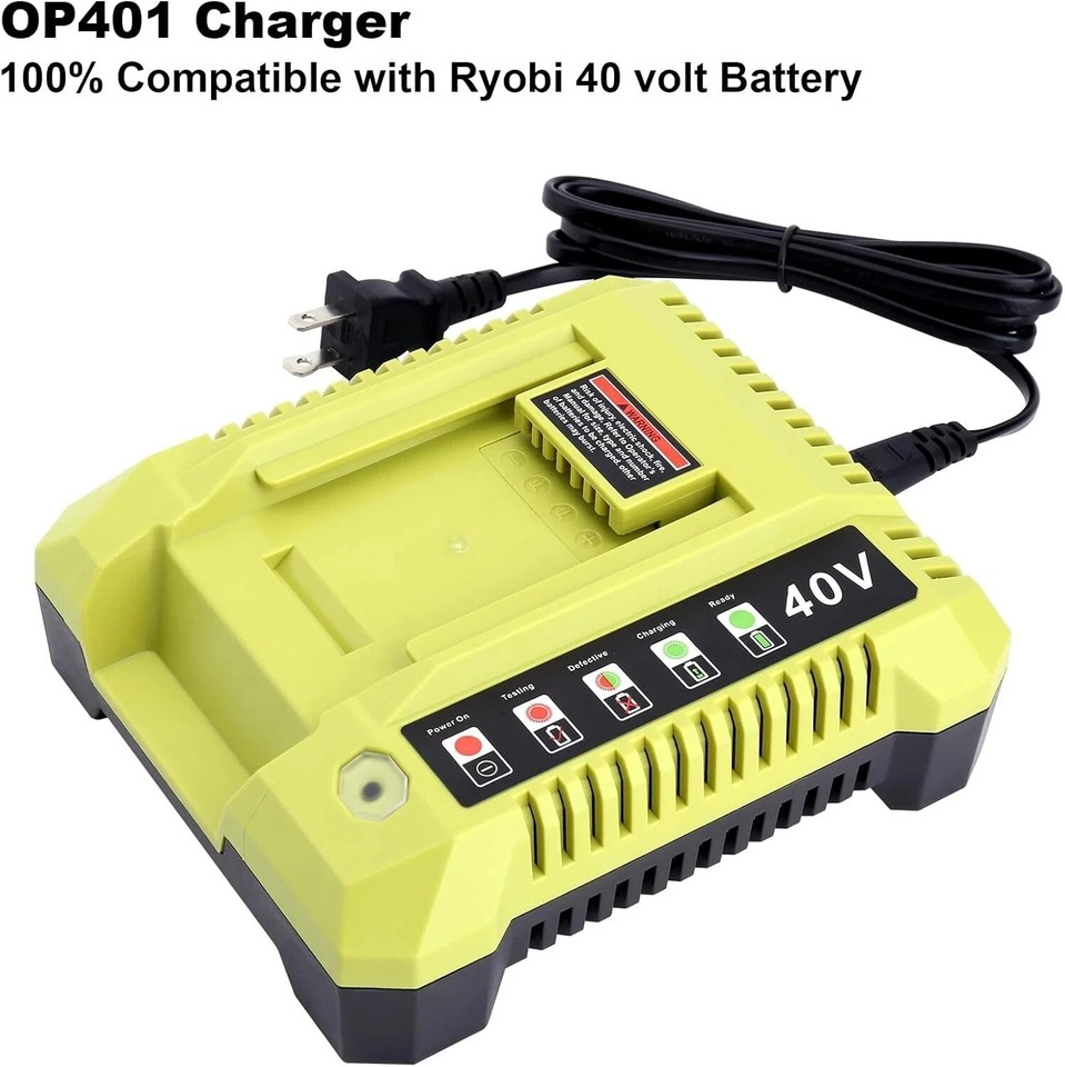 40V 8.0Ah Battery for Ryobi 40 Volt Lithium OP4060 OP4030 OP4050 ...