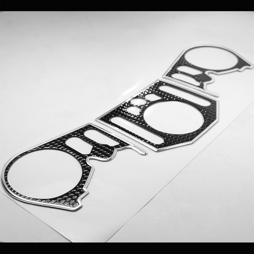 Handle Bar Yoke Cover Black+2-Tone Chrome 6" Logo+R1 Emblem Sticker 12 ...