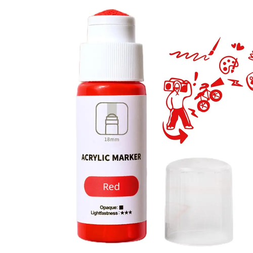 Mop Marker Quick Drying 18Mm Tip Acrylic Marker Pen Permanent Fade ...
