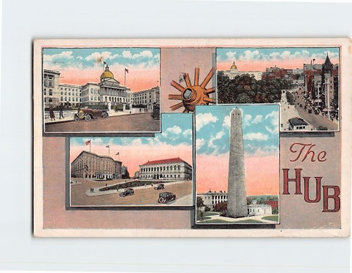 Postcard The Hub Famous Places/Landmarks in Boston Massachusetts USA | eBay
