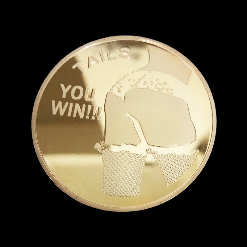 Heads I get Tails Challenge Coin Sexy Lady Stripper Pin Up Good Luck ...
