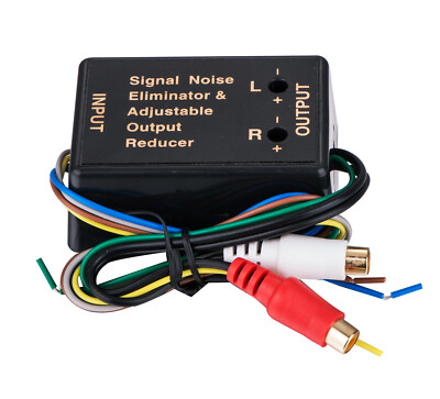2-CH HI/LOW Level Converter Convert High Level Speaker Output to RCA ...