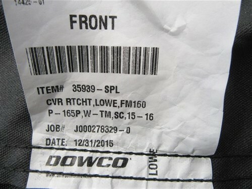 LOWE FM 160 / 165 PRO SC (15' - 16') RATCHET COVER BLACK DOWCO 35939 ...