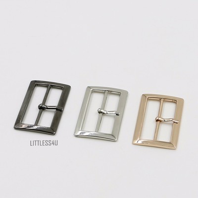 2 X Alloy Pin Buckles for Leather Belt Bag Coat Jacket Shoes 2-5cm ...