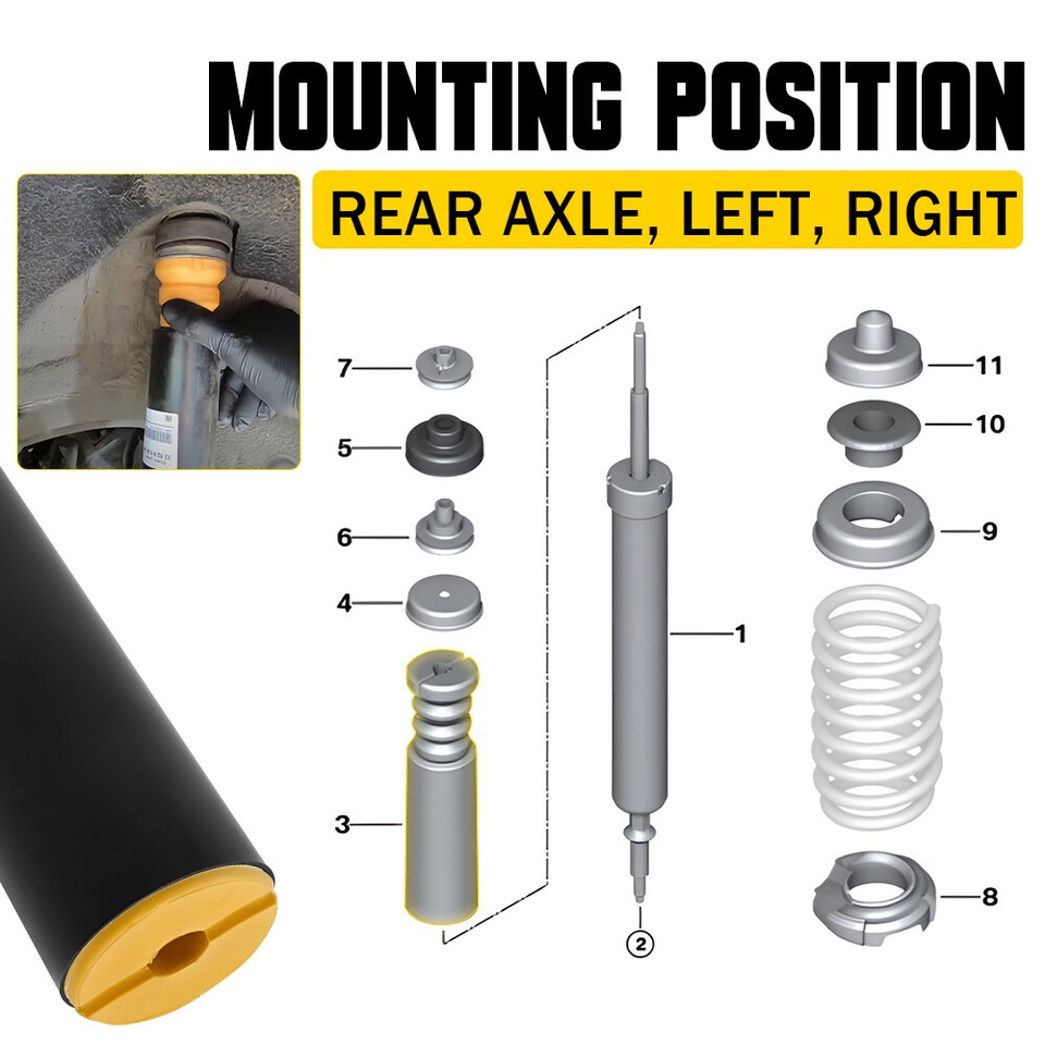 2Pcs Rear Shock Absorber Dust Cover Kits 33503411995 For BMW 1 3 Series ...