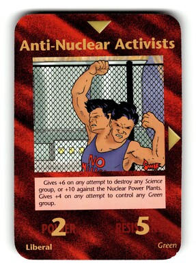 Anti-Nuclear Activists Card Limited INWO Illuminati New World Order ...