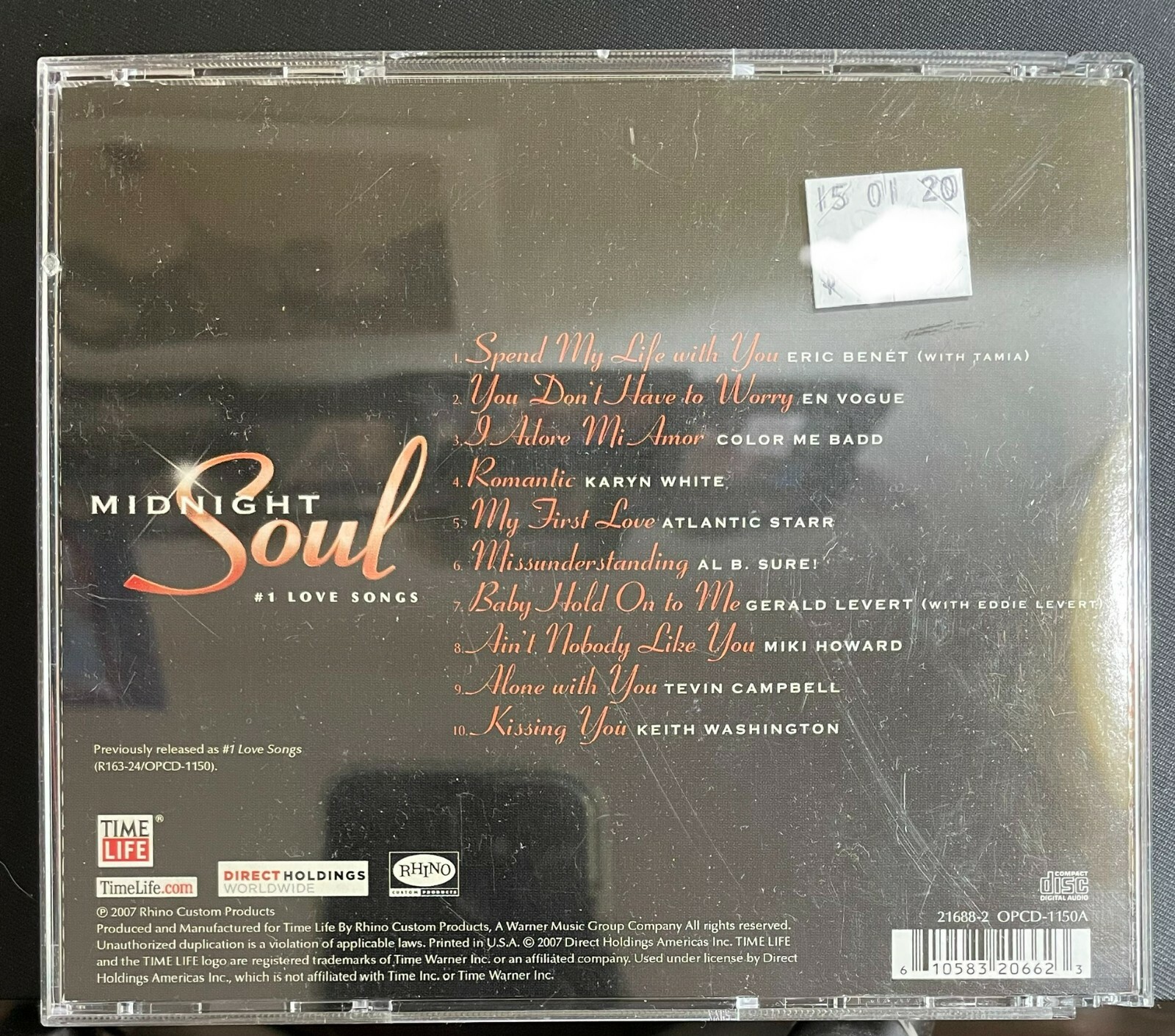 Midnight Soul #1 Love Songs (CD, Compilation) | eBay