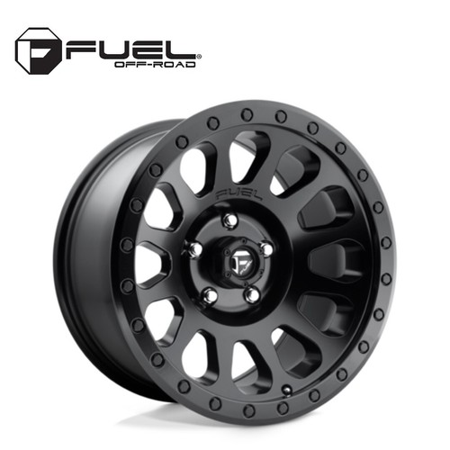 (4) New 17" Fuel D579 Vector 17x9 5x5.0 Lug Pattern Matte Black Wheels ...