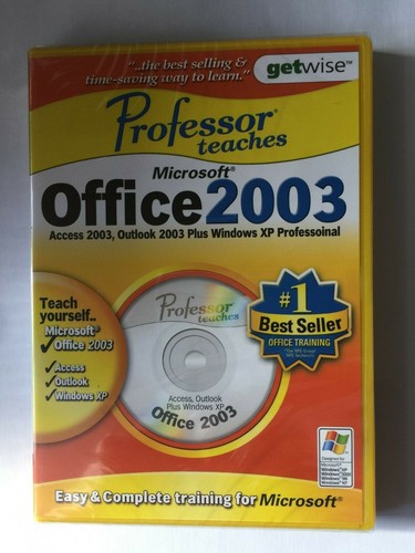 Professor Teaches Office 2003 PC CD-ROM Access 2003,Outlook ...