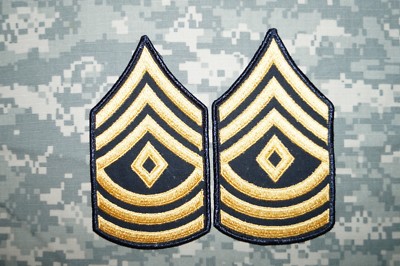 US Army First Sergeant E-8 1SG Dress Military Patch Rank Sew on ...