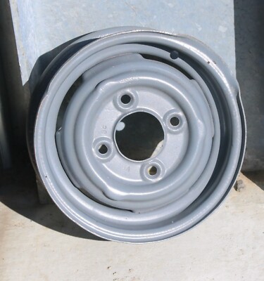 Classic Mini Wheels Pair - Very Early Type - Steel Wheels x2 - Item 191 ...