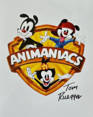 TOM RUEGGER rare ANIMANIACS TRIO art print SIGNED PROMO CARD WB 8x10 | eBay