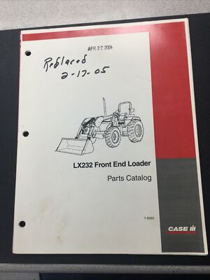 LX232 Front End Loader Parts Catalog | eBay