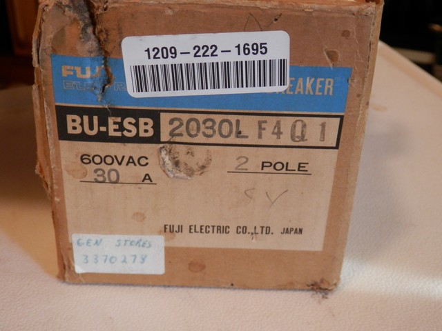 Fuji Electric Bu-esb2030 Circuit Breaker 30a BUESB2030 for sale online ...