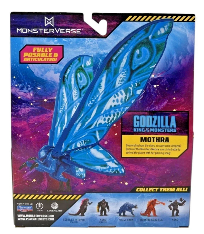 MonsterVerse Godzilla King Of The Monsters MOTHRA (Blue) 6" Figure NEW ...