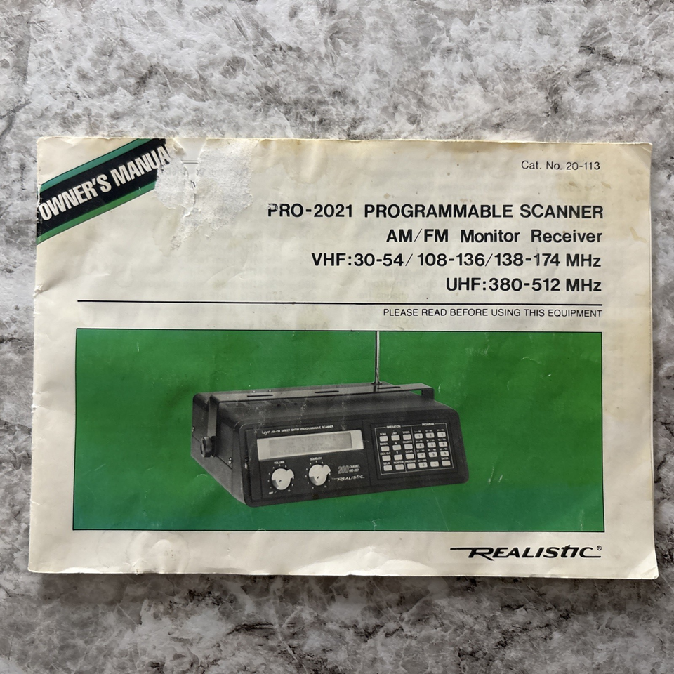 Realistic Pro 2021 200 Channel Programmable Scanner Police Fire EMT | eBay