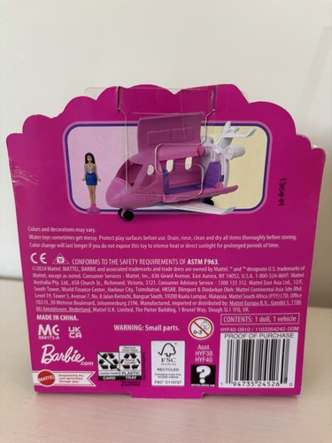 Barbie Barbieland Land Collectible Mini Doll DREAM PLANE Pink Mattel ...