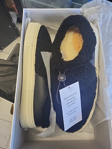 Ross & Snow Black Shearling Slippers Size US 8 | eBay